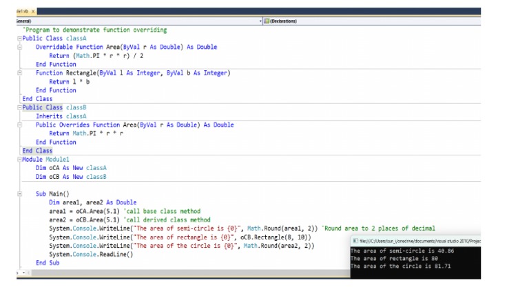 Overriding Example | PDF