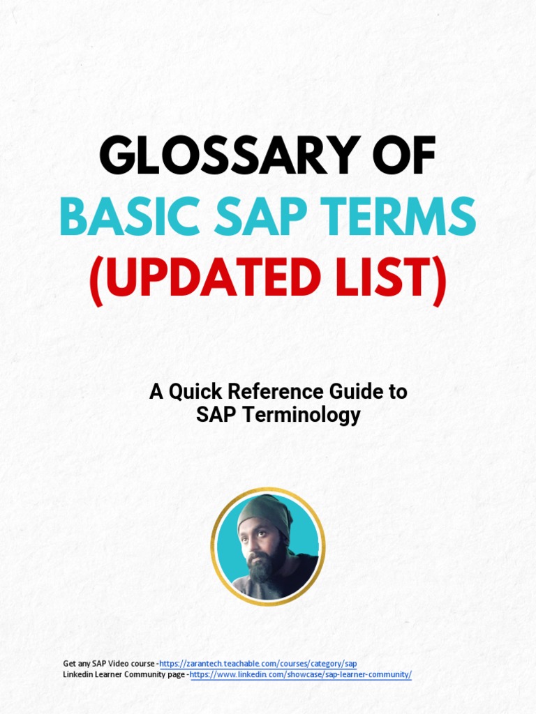 GLOSSARY Sap | PDF | Cloud Computing | Application Software
