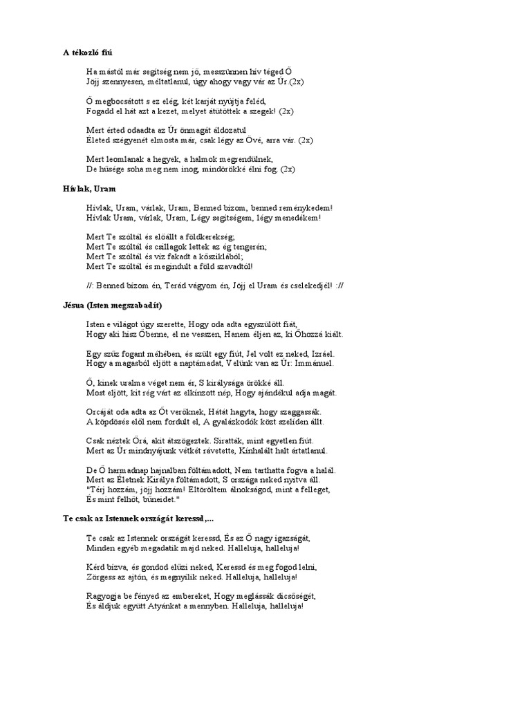 A Tékozló Fiú | PDF