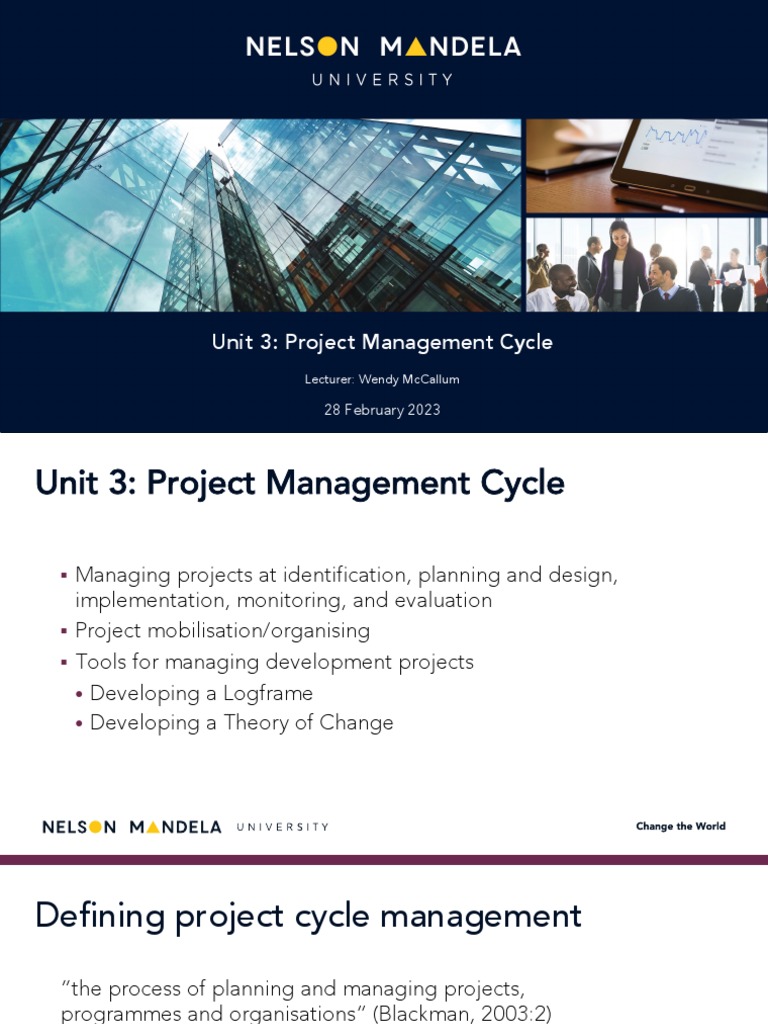 Unit 3 Project and Project Cycle Management | Download Free PDF ...