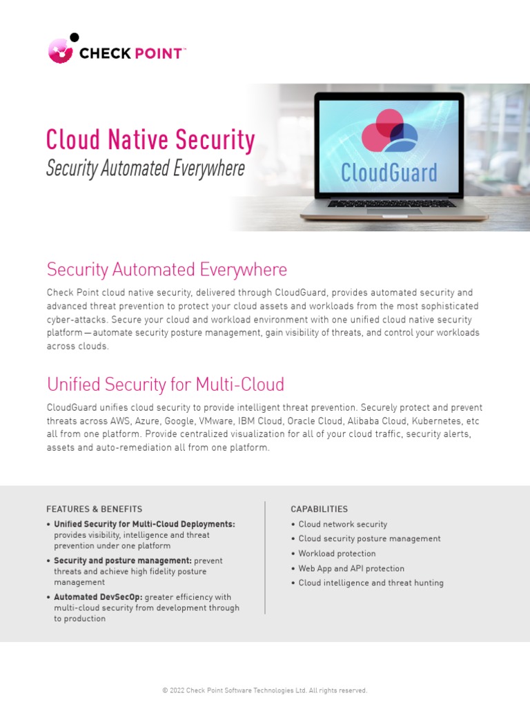 Cloudguard Cloud Native Security Datasheet | PDF | Cloud Computing ... Cloudguard Cloud Native Security Datasheet | PDF | Cloud Computing ...