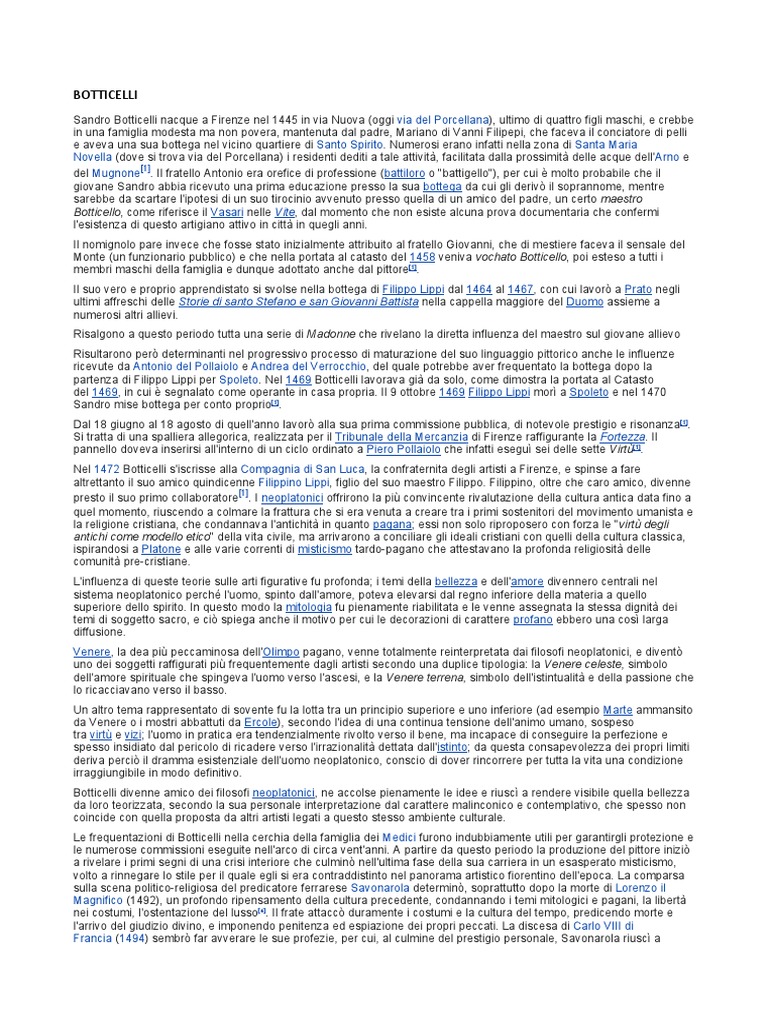 BOTTICELLI | PDF