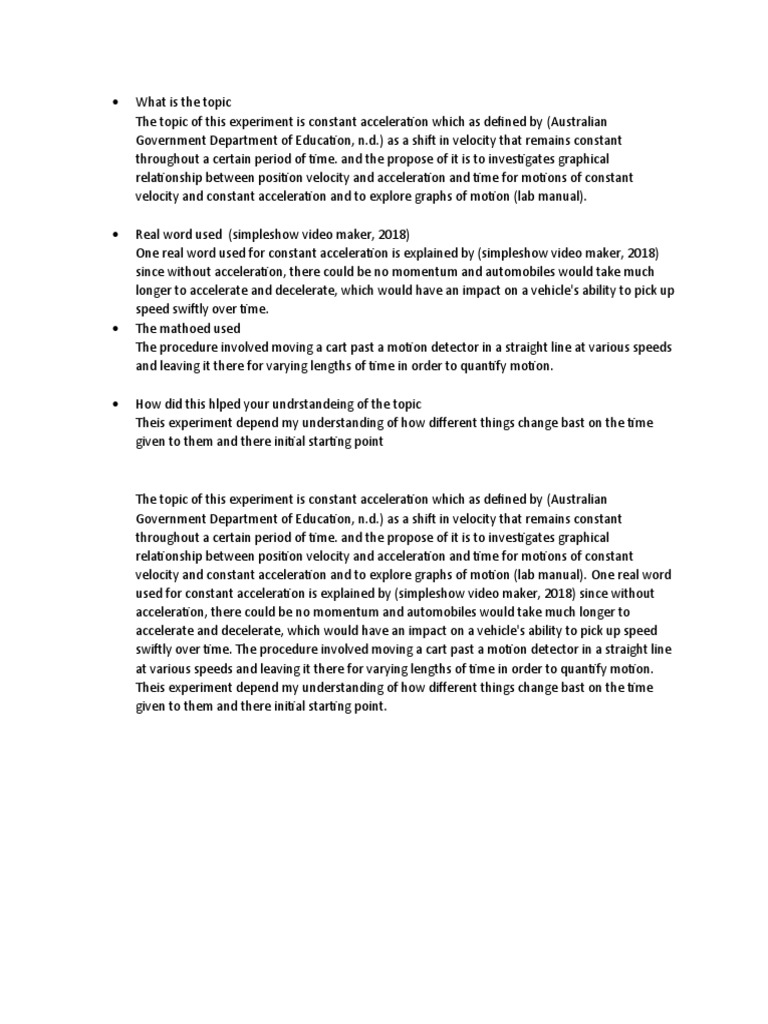 PHY Lab 2 | PDF | Acceleration | Velocity