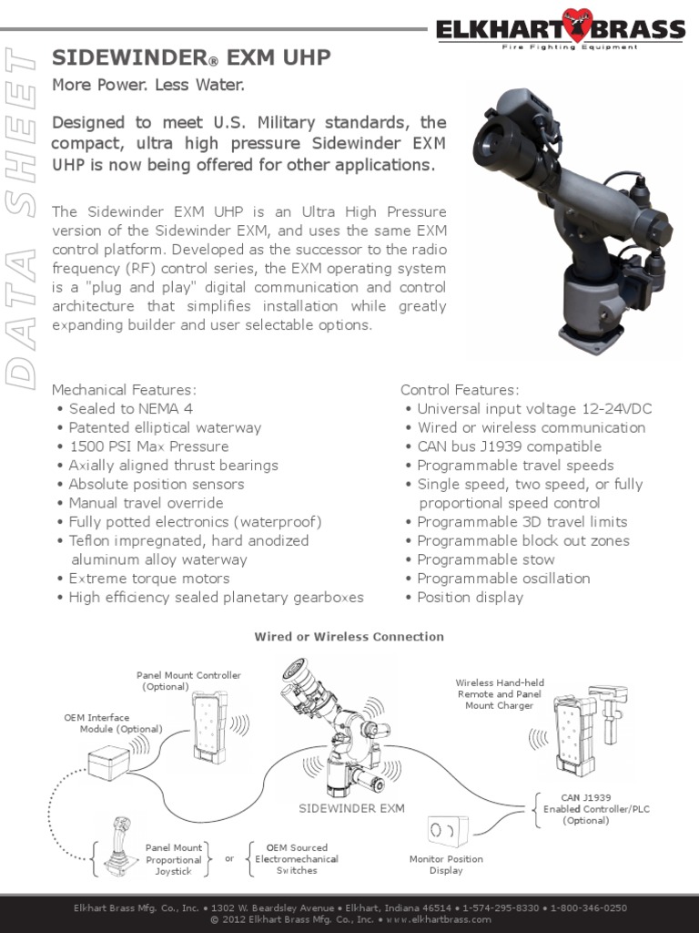 Sidewinder UHP Datasheet | PDF | Radio | Electrical Engineering