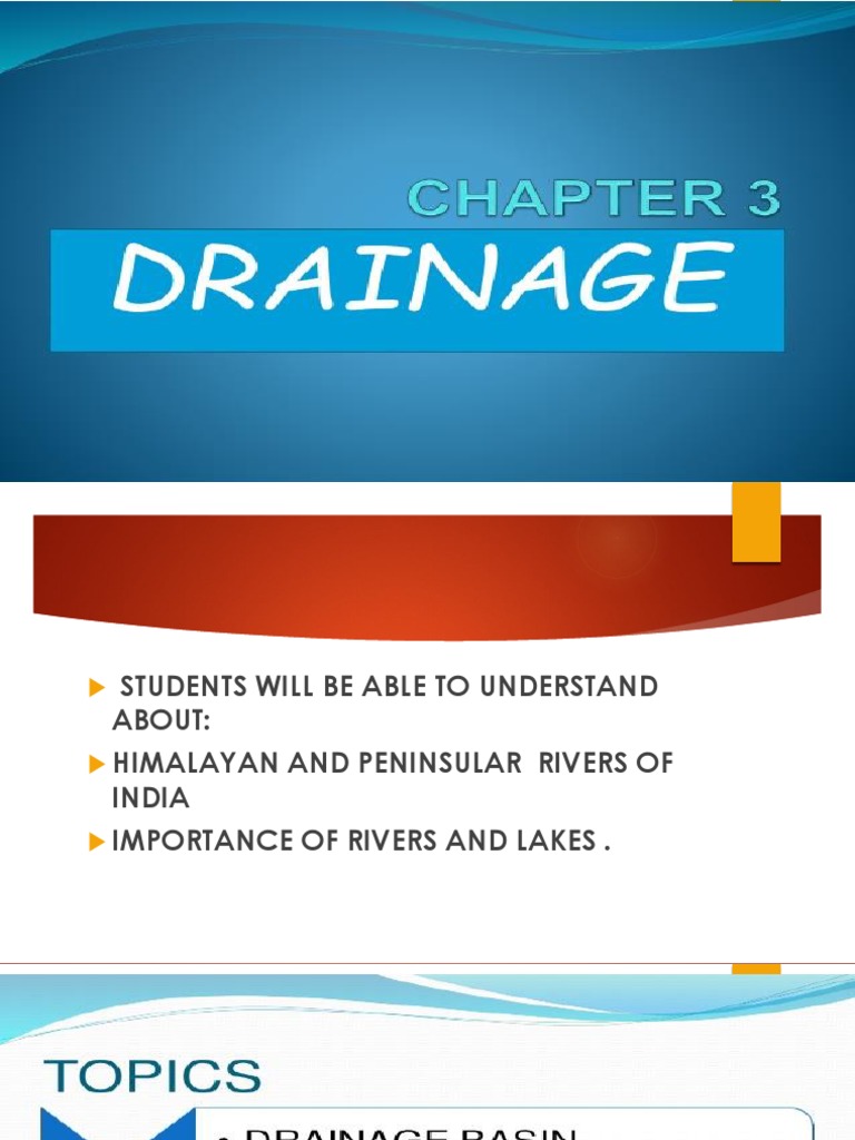 Ch3 Drainage PPT by Diksha App | PDF