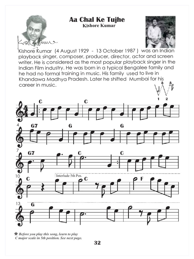 Aa Chal Ke Tujhe Kishore Kumar PDF | PDF