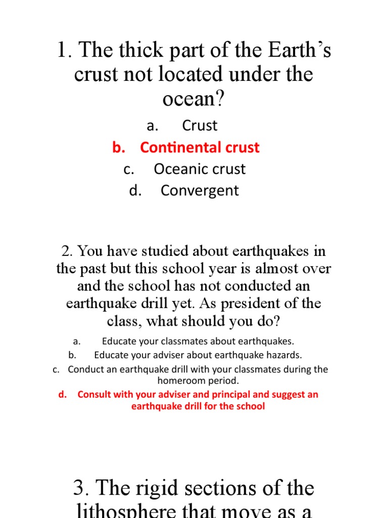 First Periodical Examination Reviewer | PDF | Plate Tectonics ...