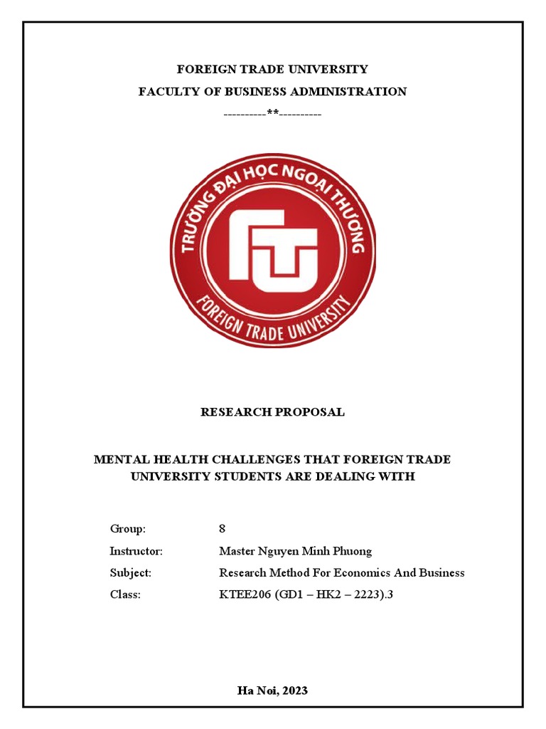 Research Proposal Group 8 | PDF