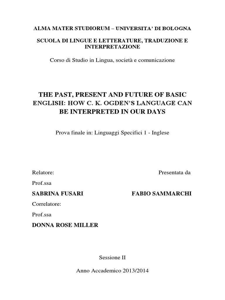 The Past Present and Future of Basic Eng | PDF | English Language | English As A Second Or ...