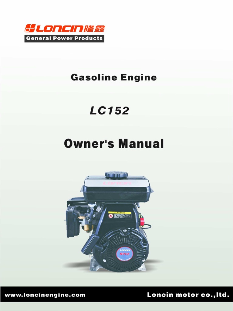 LC152F Owner's Manual | PDF | Carburetor | Throttle