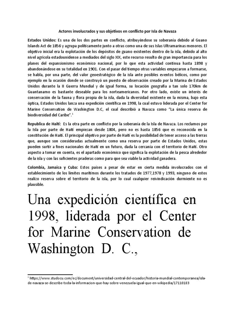 Conflicto por la Isla de Navaza | PDF | Viajes y turismo
