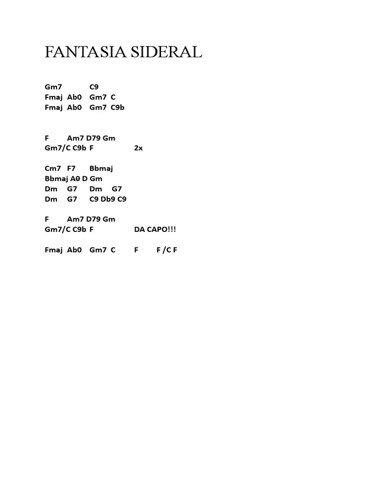 Fantasia Sideral | PDF