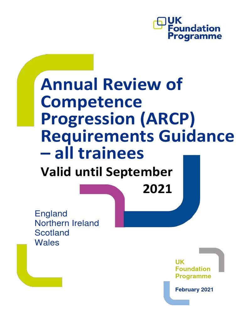 UKFPO ARCP Requirements For All Foundation Trainees - Valid Until ...