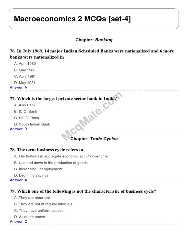 Macroeconomics 2 Set 4 | PDF | Business Cycle | Interest Macroeconomics 2 Set 4 | PDF | Business Cycle | Interest
