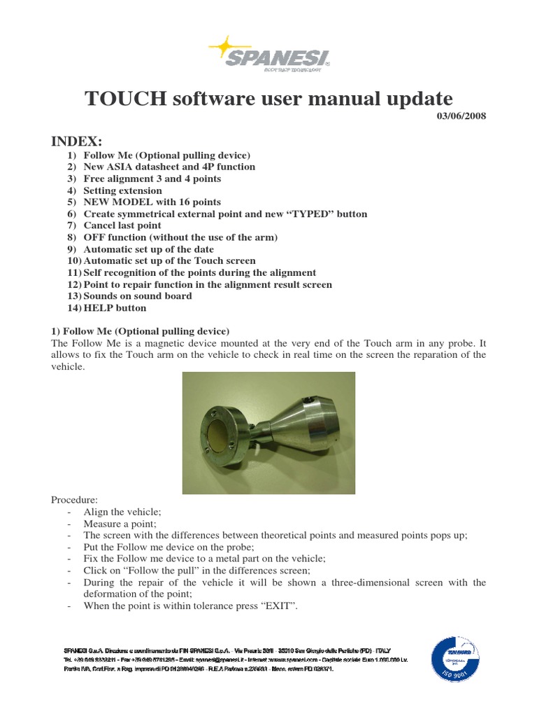 TOUCH Software User Manual Update | PDF | Software | Icon (Computing)