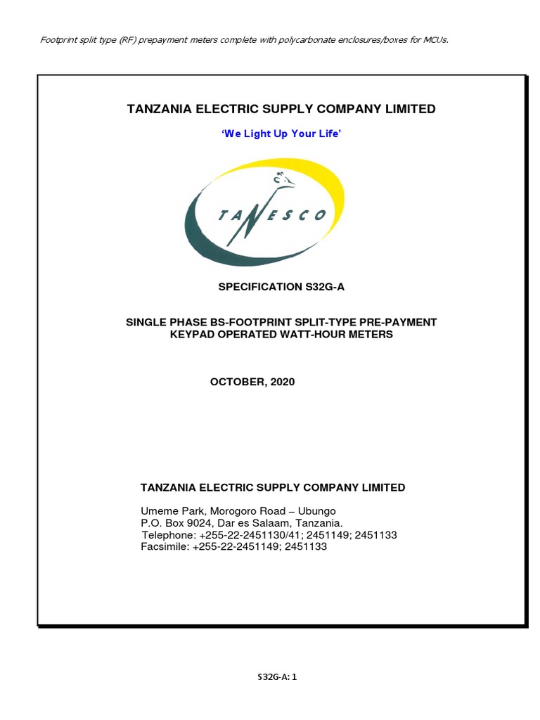Single Phase Footprint Split Type (RF) Prepayment - With Box For MCU ...
