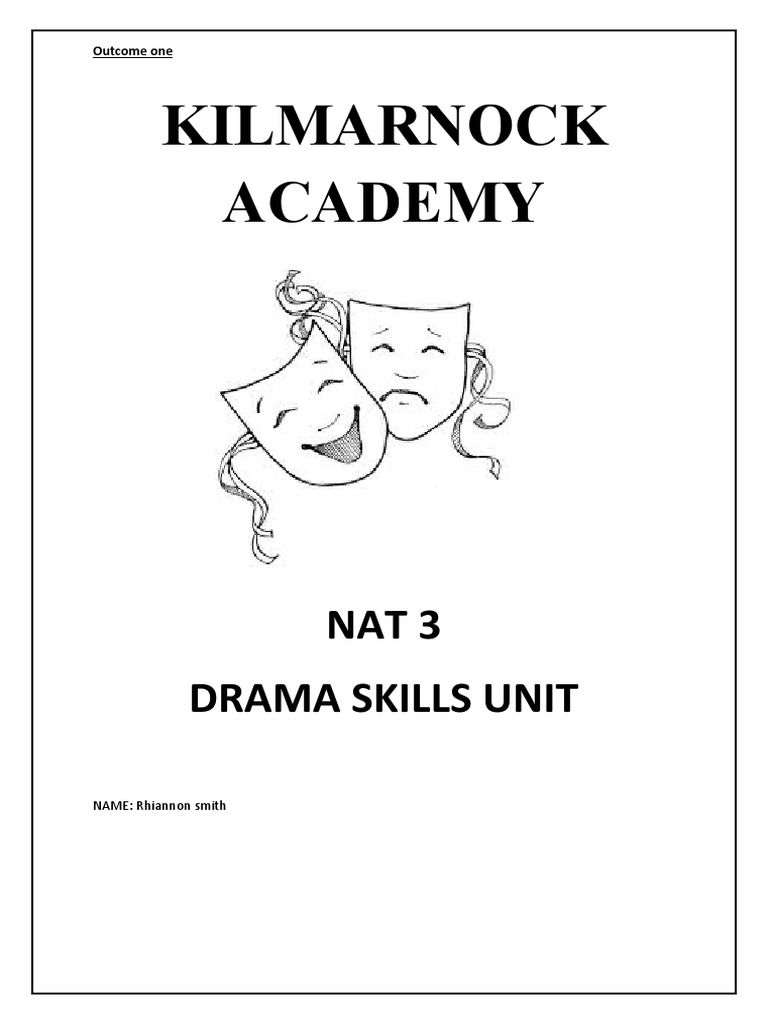 National 3 Drama Skills Unit | PDF | Body Language