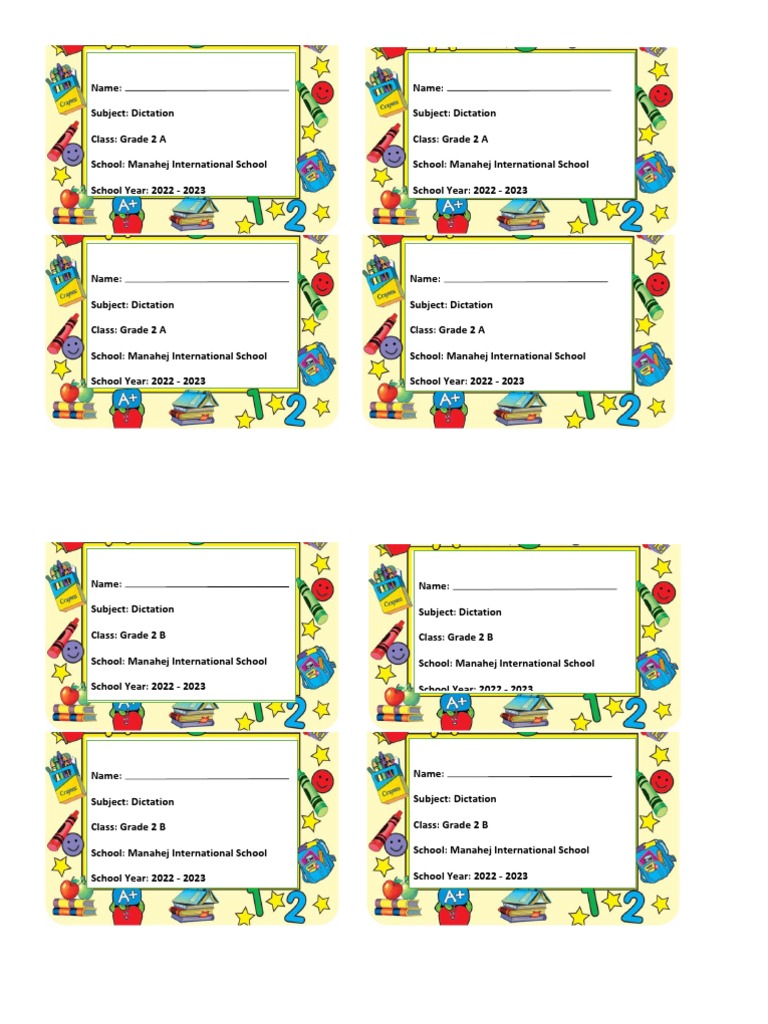 A New Tag Names 1, 2 and 3 | PDF | Educational Assessment And ...