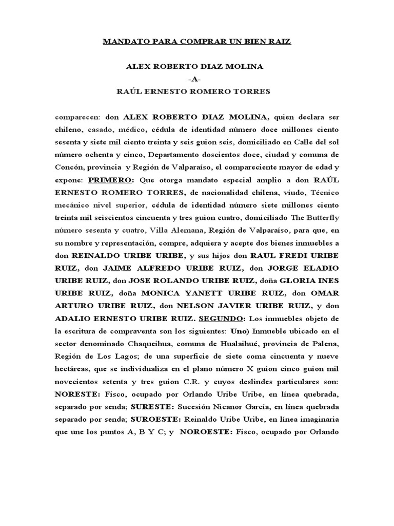 Mandato para Vender. Alex Diaz | PDF | Ley común