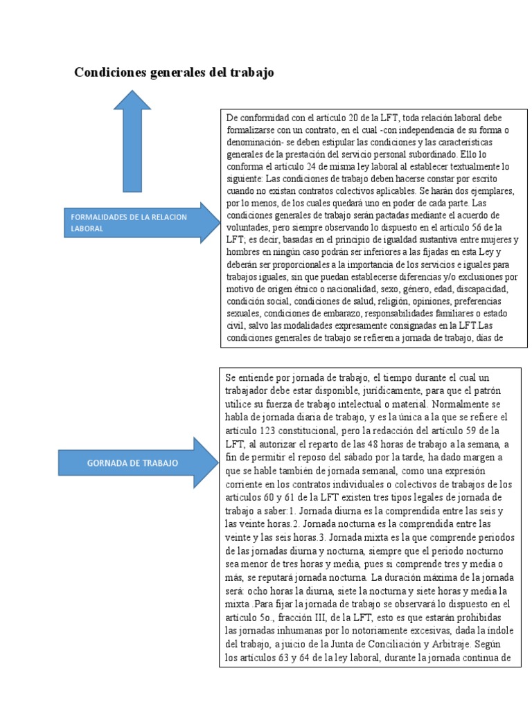 Condiciones Generales Del Trabajo | PDF | Salario | Derecho laboral
