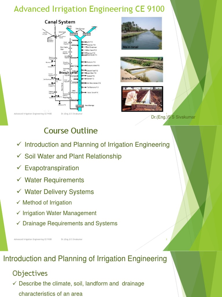 L2 - Introduction To Advanced Irrigation | PDF | Soil | Irrigation