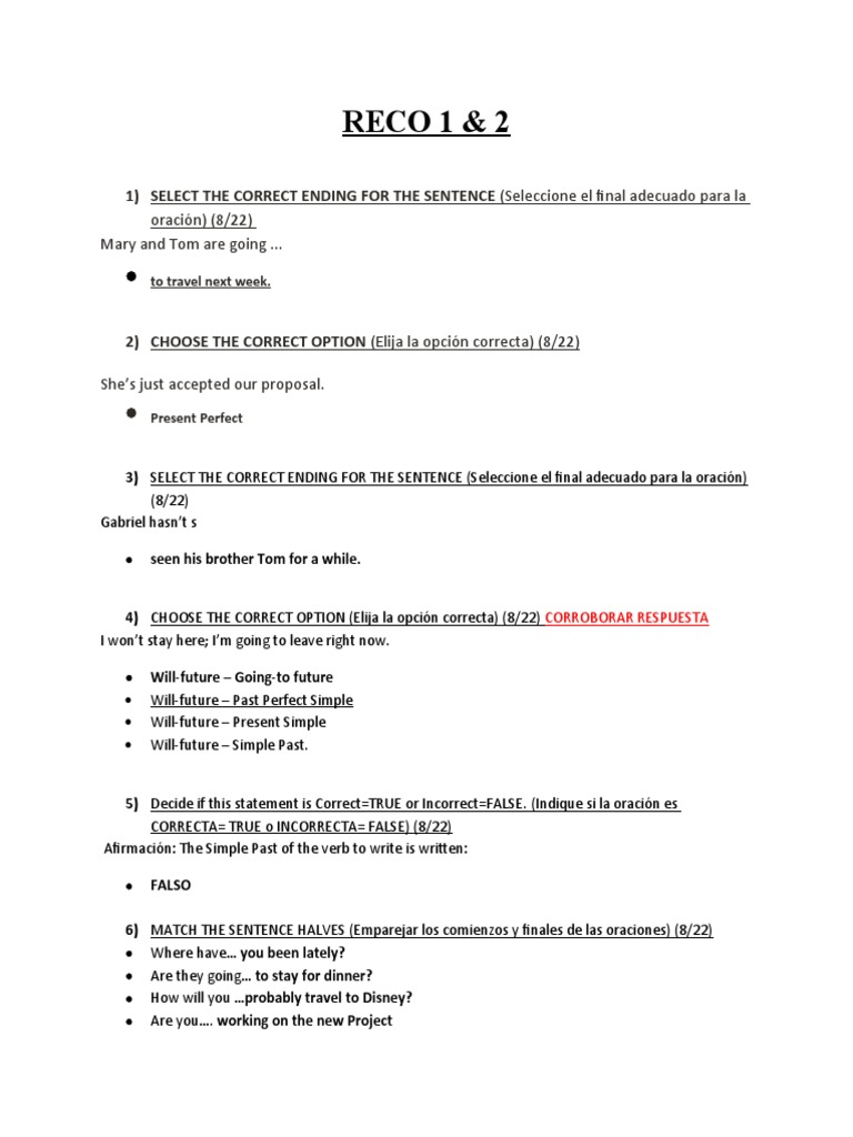 Reco 1y2 Ingles Aplicado | PDF | Linguistics | Grammar