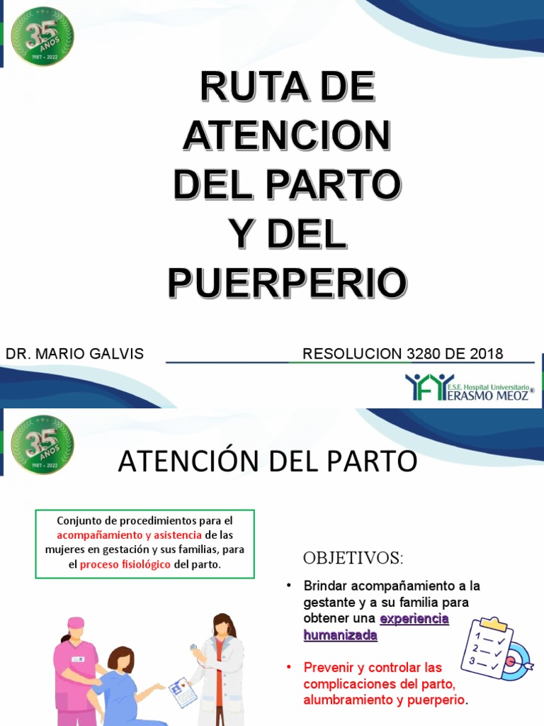 Ruta de Atencion de Parto y Puerperio | PDF | Parto | Periodo posparto Ruta de Atencion de Parto y Puerperio | PDF | Parto | Periodo posparto