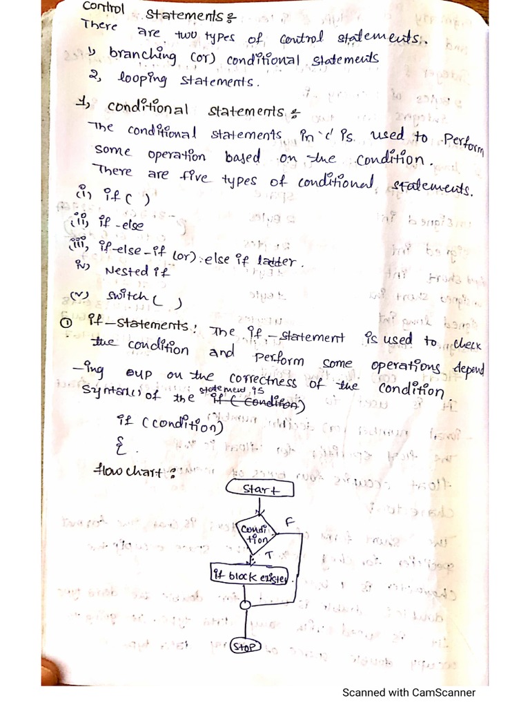 C Control Statements | PDF