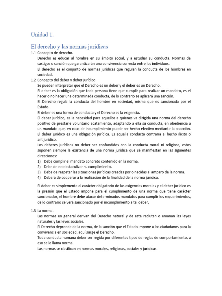El Derecho y Sus Normas Jurídicas | PDF | La Ley natural | Moralidad