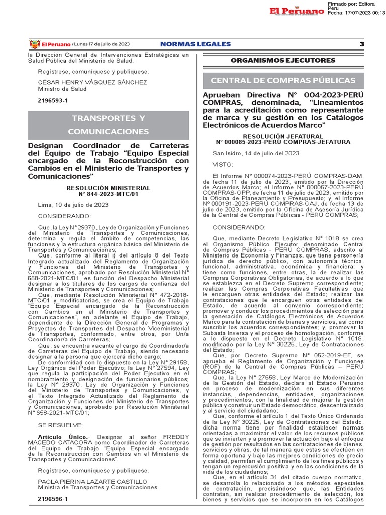 Peru Compras | Descargar gratis PDF | Marca comercial | Regulación