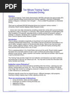 Distracted Driving - Safety Toolbox Talks Meeting Topics | PDF | Land ...