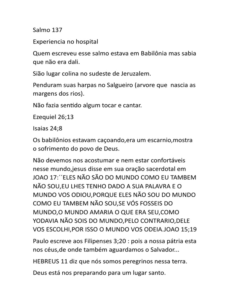 Salmo 137 | PDF