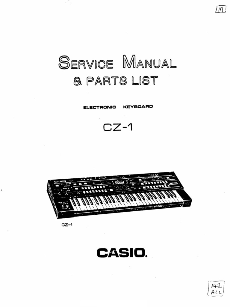 Casio CZ 1 Service Manual | PDF
