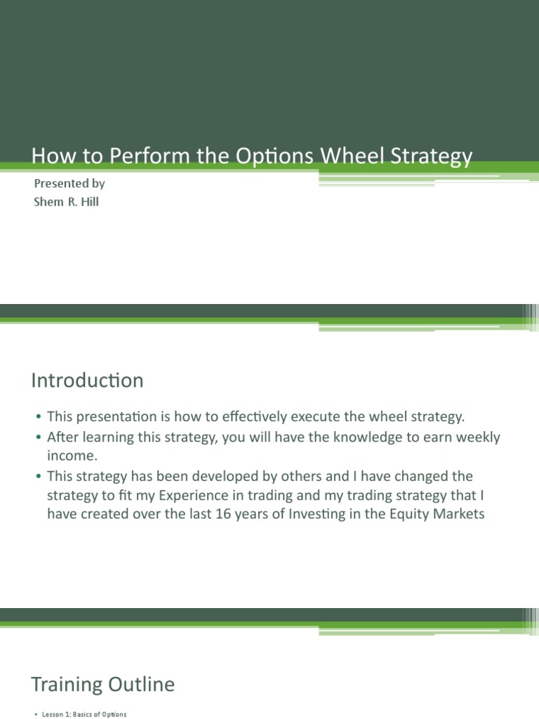 Options Wheel Strategy | PDF | Option (Finance) | Put Option