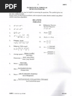 Senarai Rumus Matematik SPM | PDF