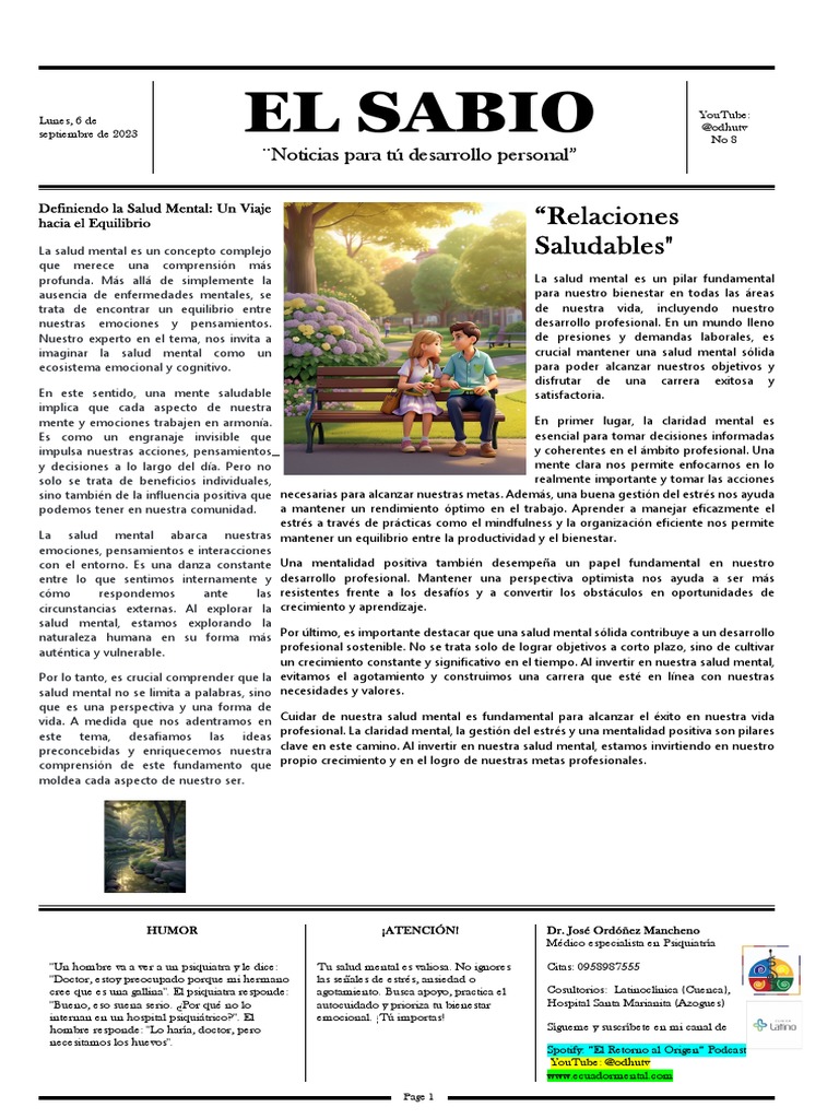 El Sabio 8 | PDF | Mente | Salud mental