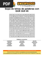 Sopa de Letras de Sustantivos Adjetivos y Verbos 2 | PDF