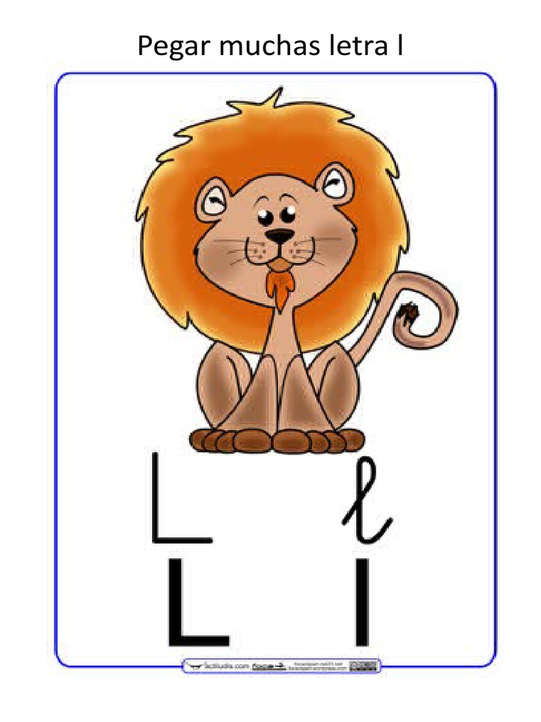 Actividades de La Letra L | PDF