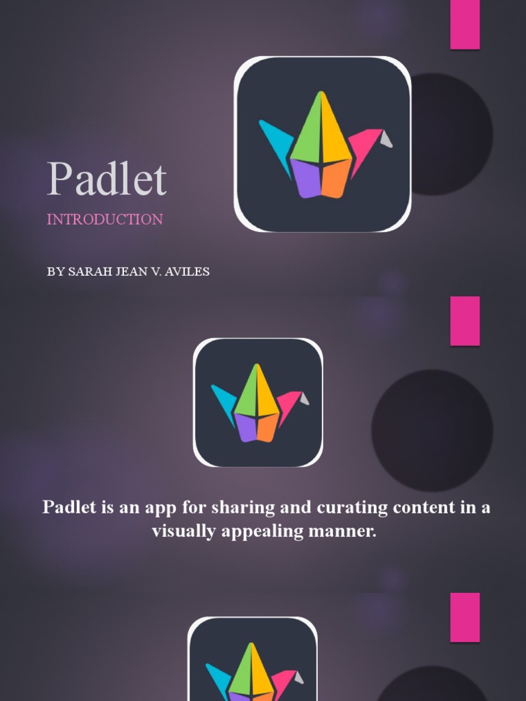Padlet - Introduction by Sarah Jean Aviles | PDF | Ios | Mobile App