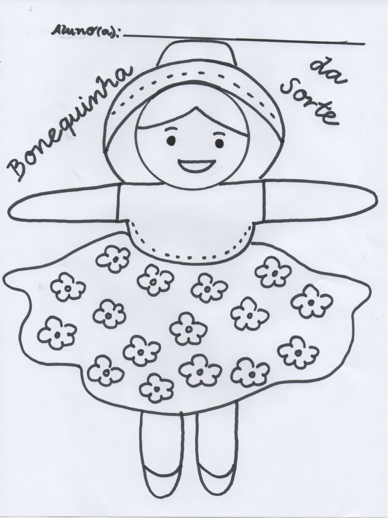 DESENHO DA BONEQUINHA DA SORTE | PDF