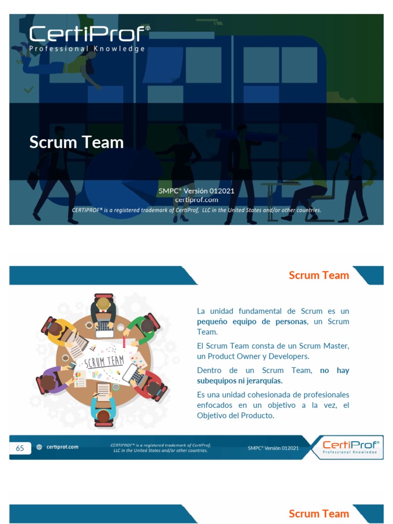 Scrum Team Certiprof | PDF | Scrum (desarrollo de software) | Business