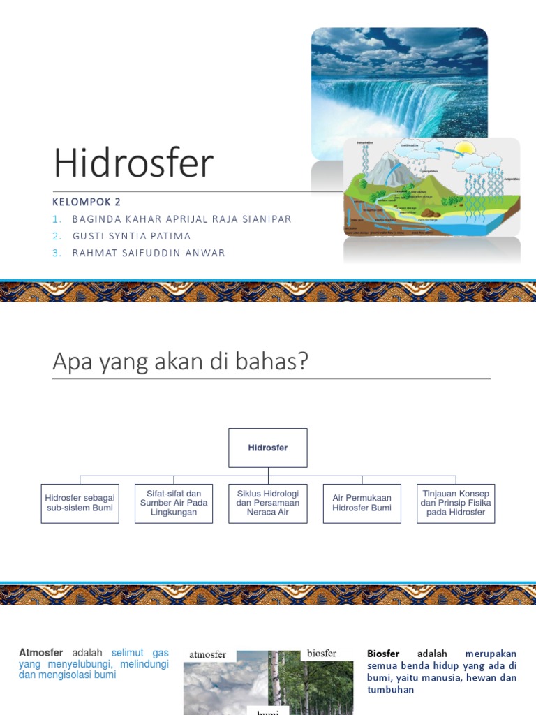 Pemahaman Hidrosfer dan Siklus Air | PDF | Ilmu Sosial