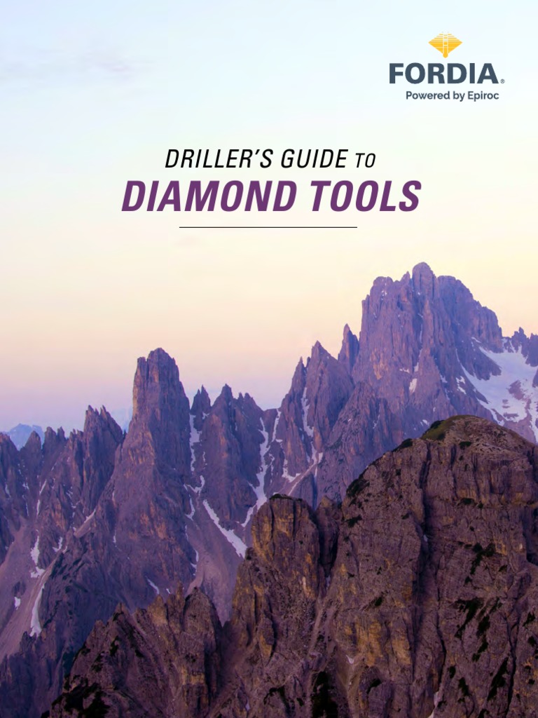 Fordia Drillers Guide To Diamond Tools | PDF | Drilling | Diamond