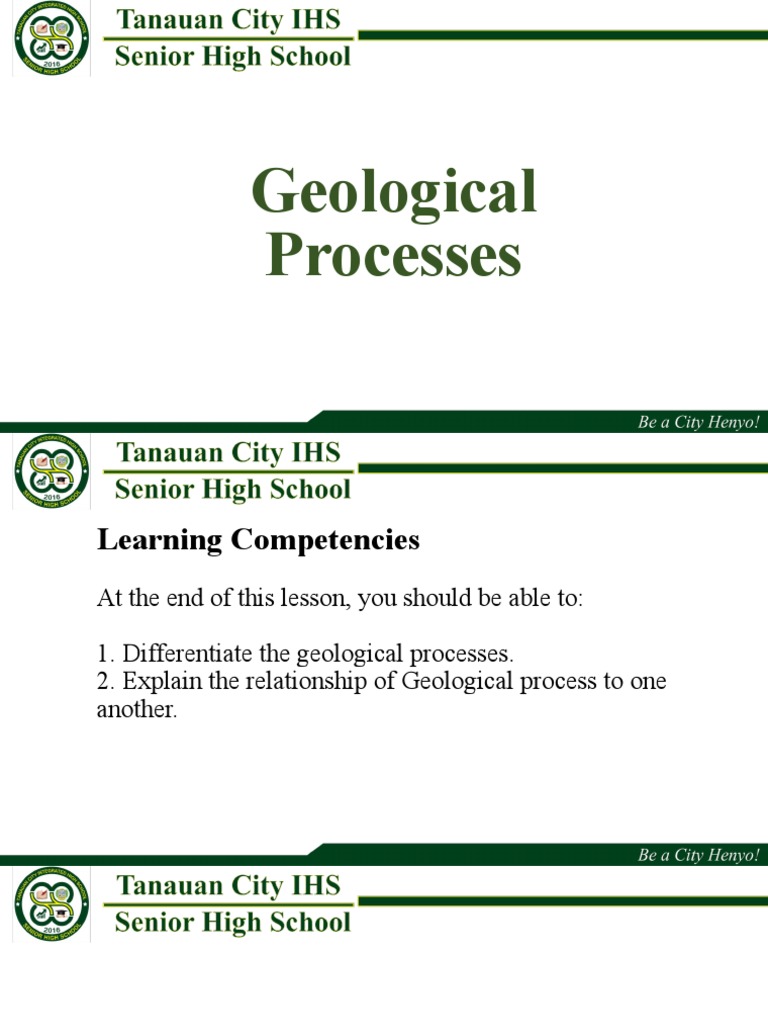 4.1 Geological Processes | PDF | Weathering | Rock (Geology)