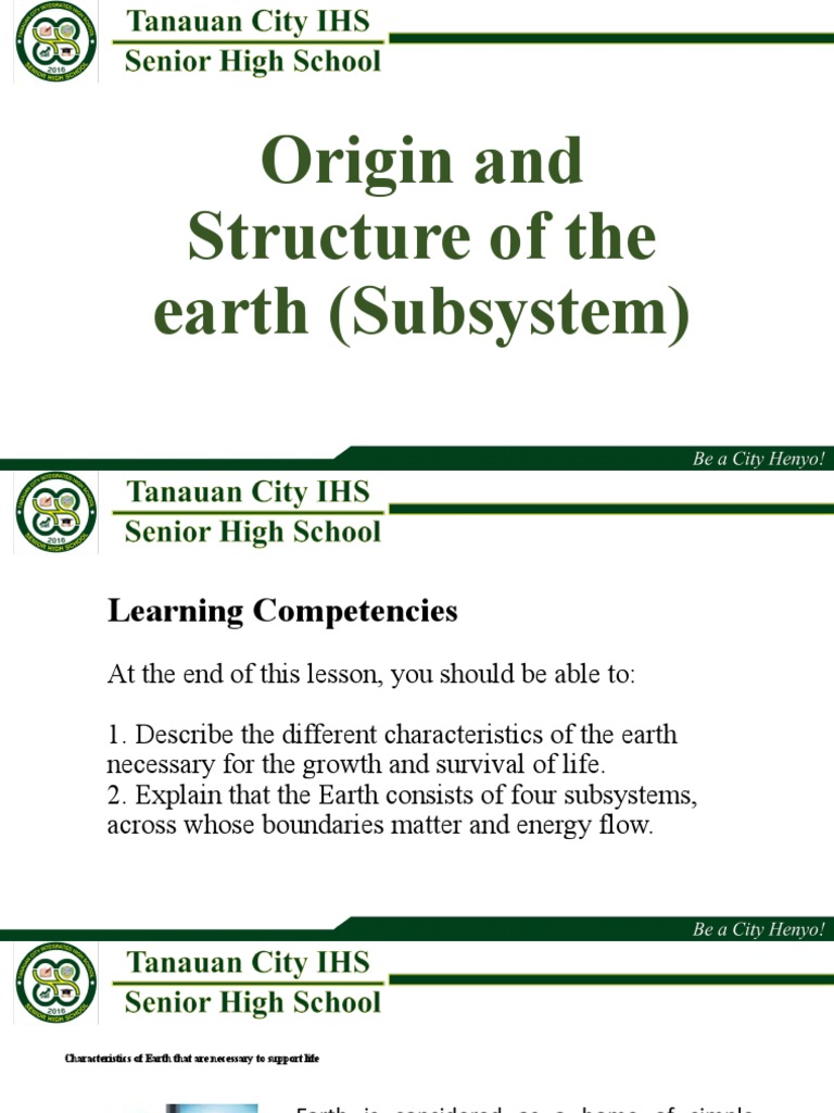 Earth-Characteristics-and-Subsystems | PDF | Earth | Atmosphere Of Earth