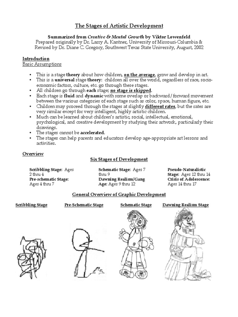 Stages of Art Development | PDF | Experience | Thought