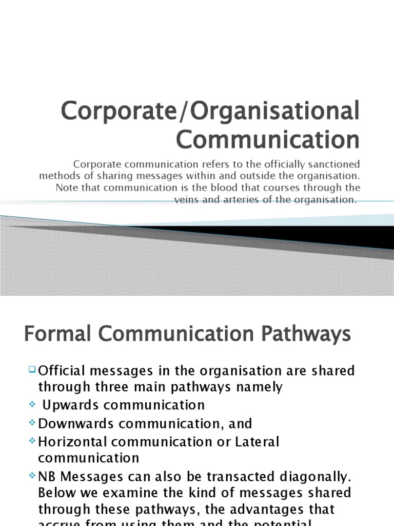 Communication in Organisations | PDF | Communication