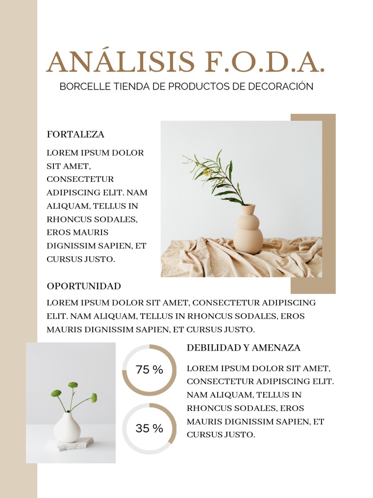 Documento A4 Esquema Dafo Aesthetic Beis | PDF