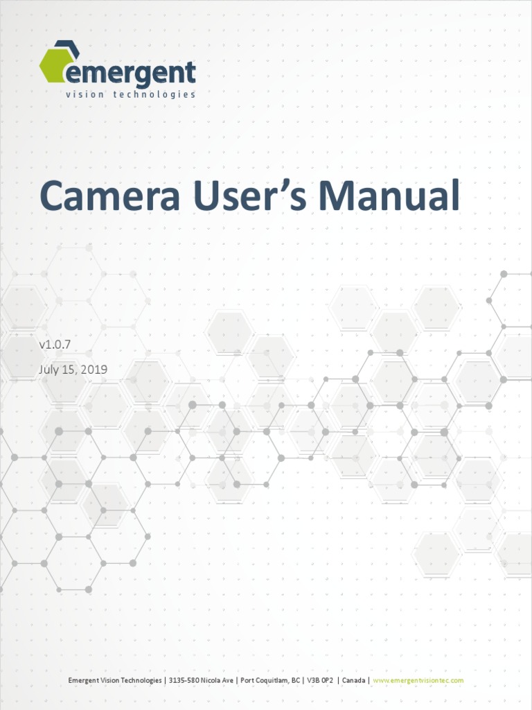 Camera Users Manual v1.0.7 2019 07 15 | PDF | Ip Address | Computer ...