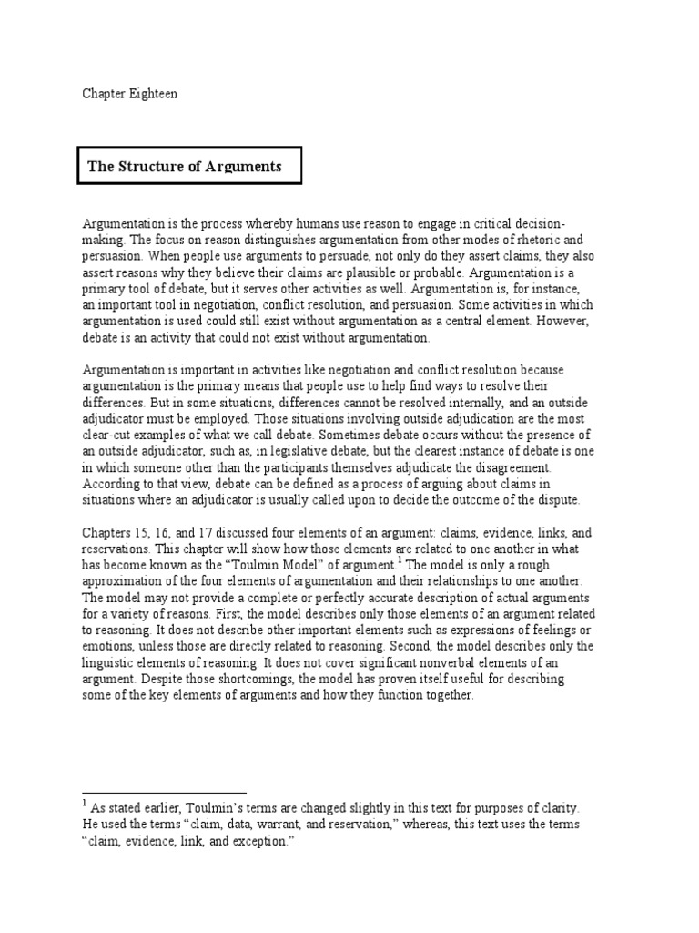 The Structure of Arguments | PDF | Argumentation Theory | Argument